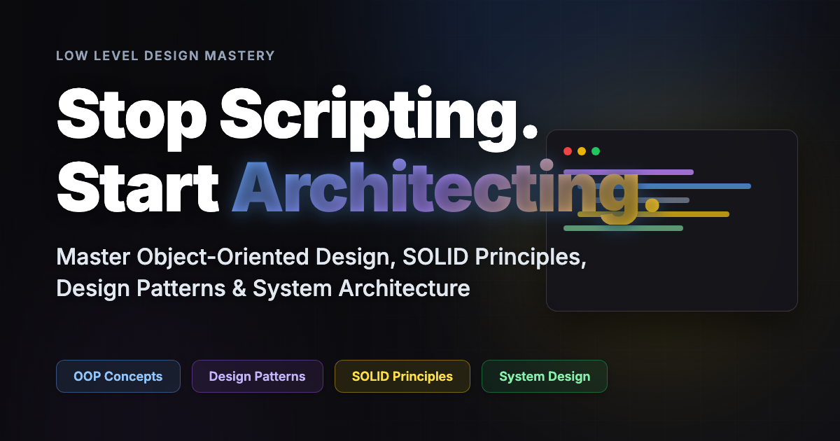 Visual LLD Cheat Sheets | Low Level Design Mastery